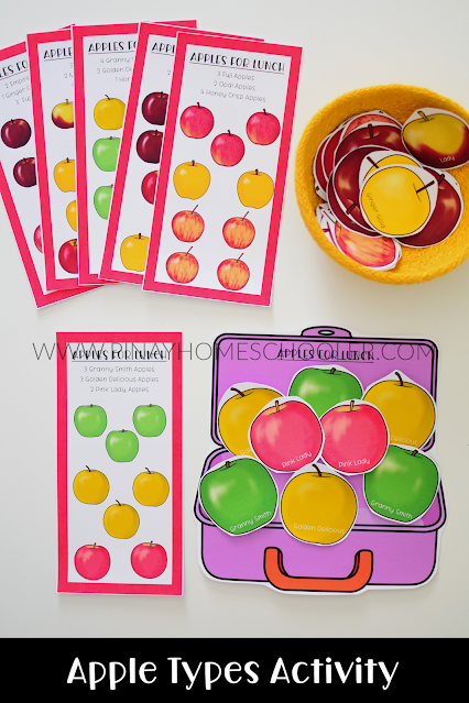 Apple Themed Preschool Math and Literacy Center | The Pinay Homeschooler