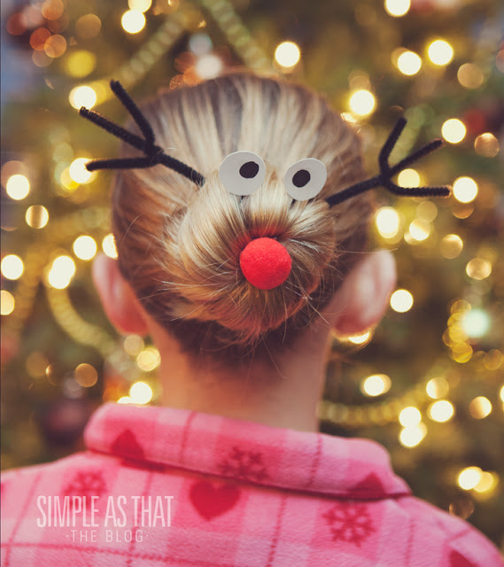 Be Different...Act Normal: Rudolph Christmas Bun [Christmas Hairdo]