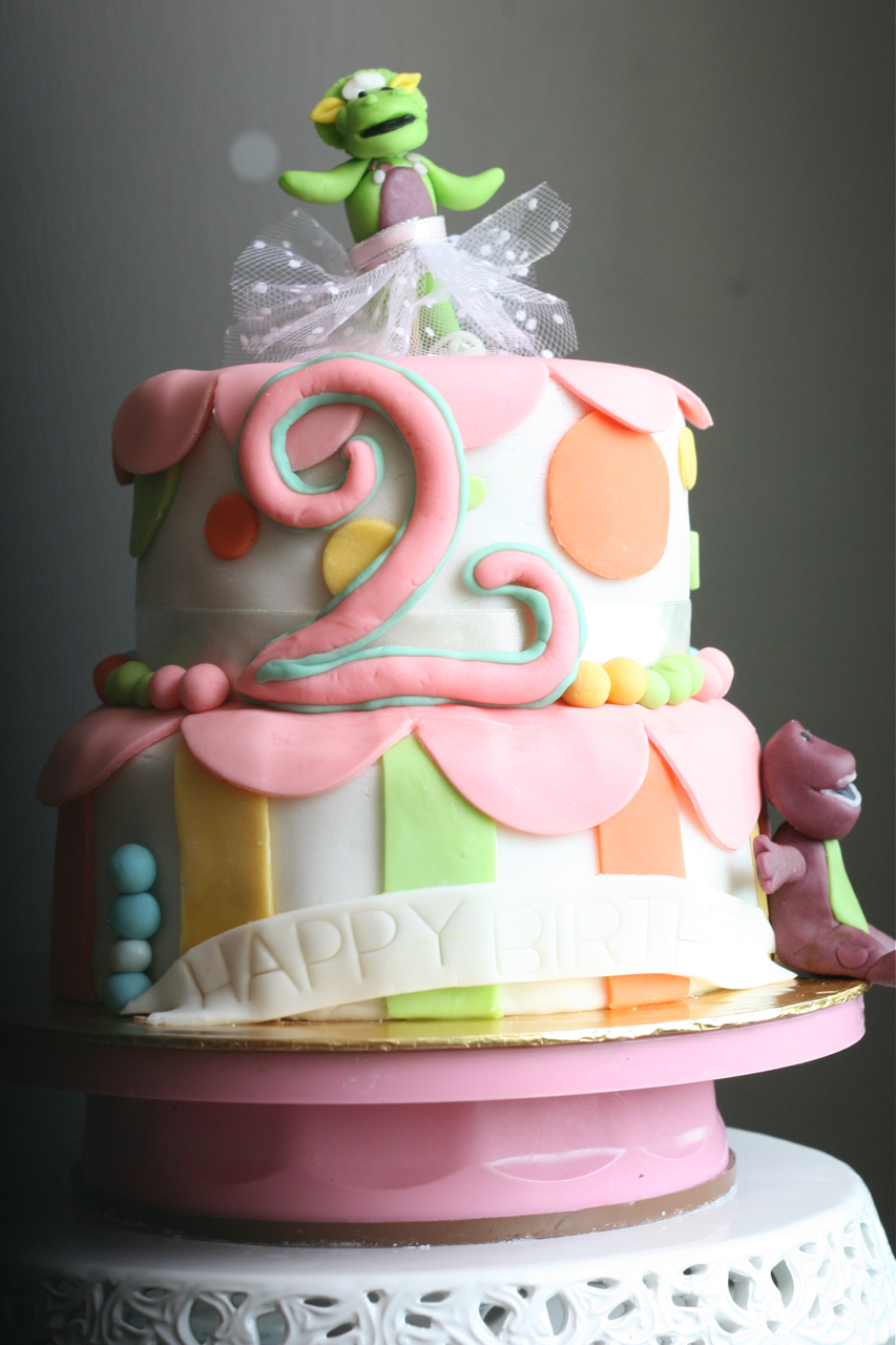 Melting Bites - Something Sweet By MeltingBites: Barney Birthday Cake :)