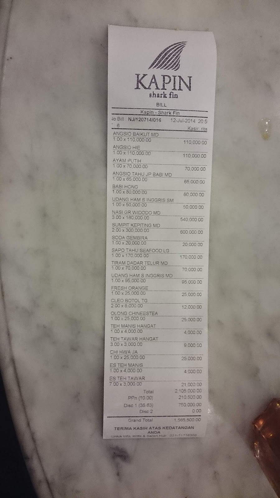 Resto Kapin - Surabaya