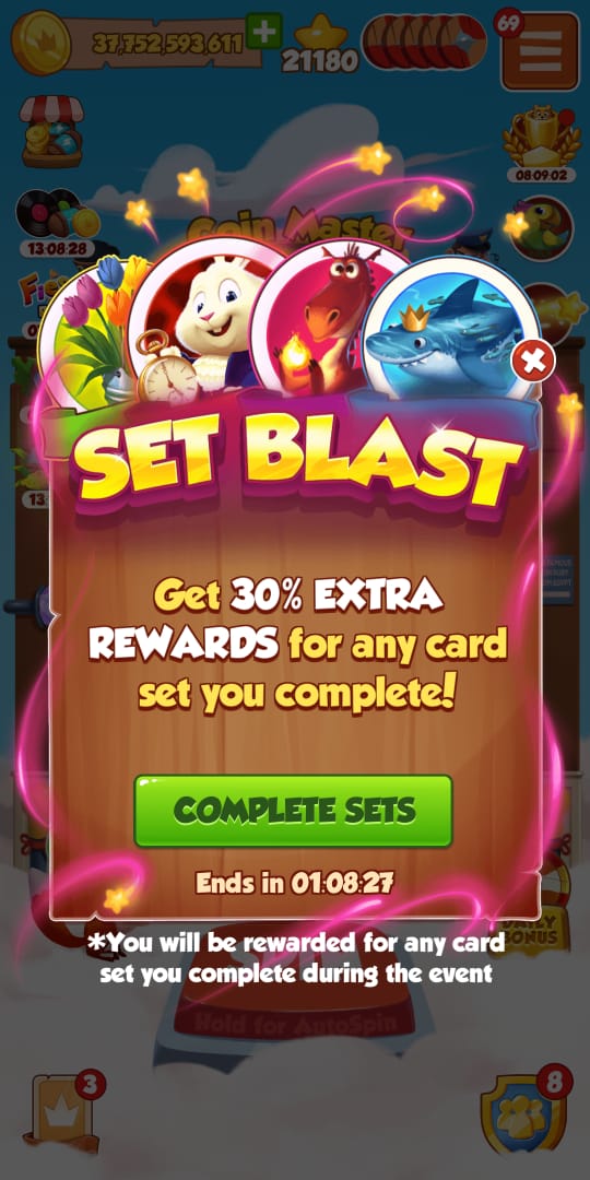 Set Blast - Complete Cards Set with 30% Extra Rewards