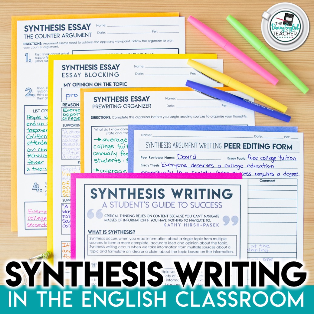 Synthesis Writing in the English Classroom - The Secondary English ... Synthesis Writing in the English Classroom - The Secondary English ...