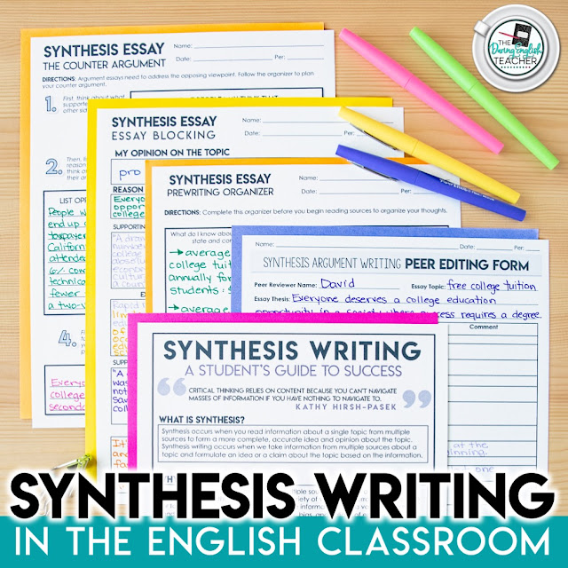 Synthesis Writing in the English Classroom - The Secondary English ...