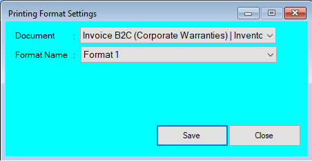 Printing Format and Barcode Settings Help Guide