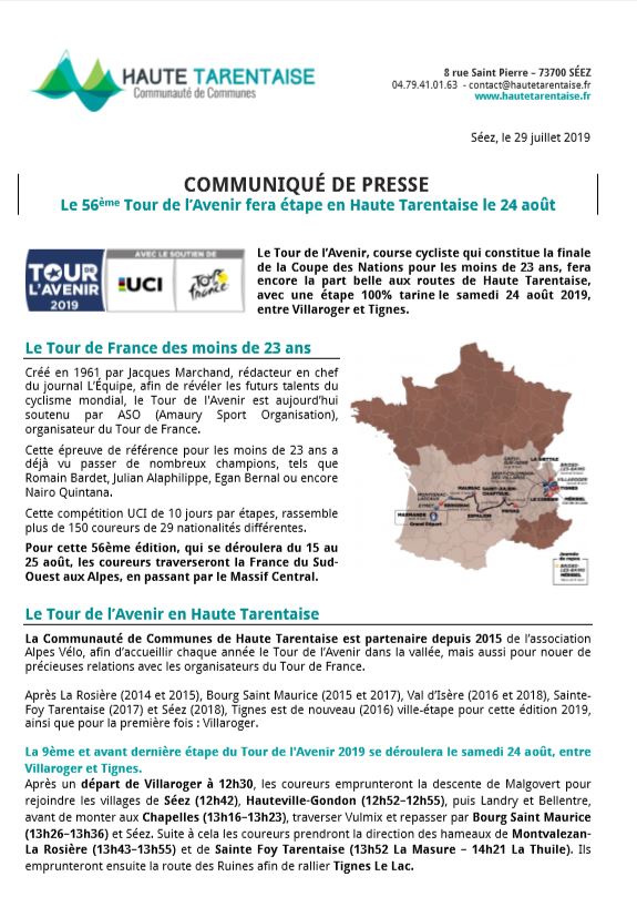 Les dernières infos de Haute Tarentaise par Pierre VILLENEUVE: A VOS ...