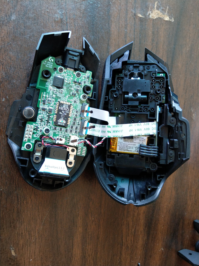 滑鼠 更換按鍵、拆解: 羅技 G502 無線 滑鼠 Logitech lightspeed wireless 拆解 & 按鍵更換 凱華 GM ...