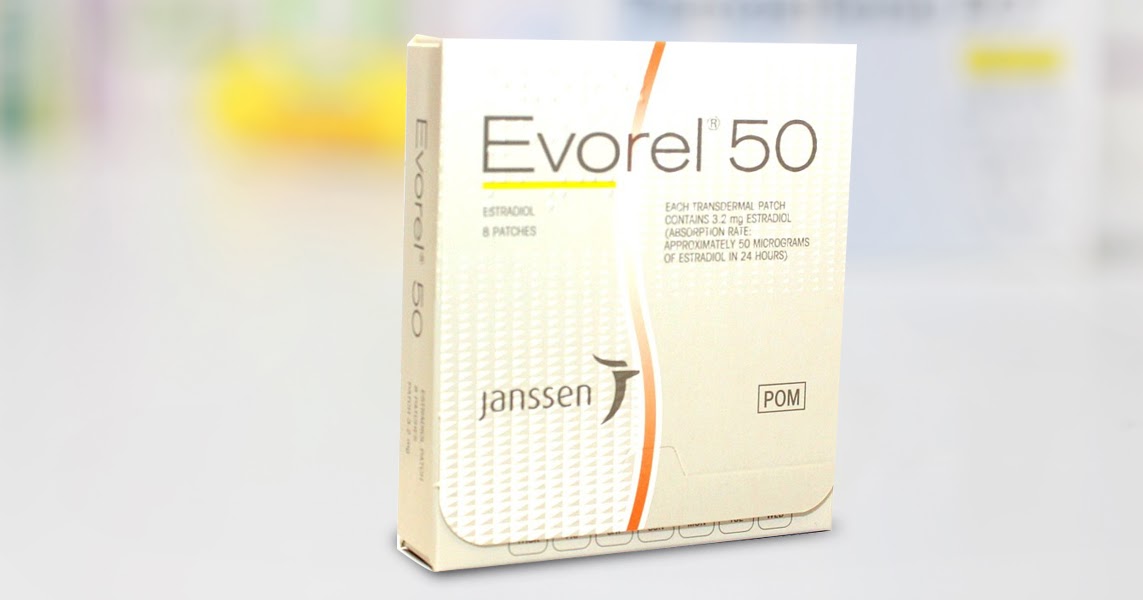 What are Evorel patches and when are they used in osteoporosis?