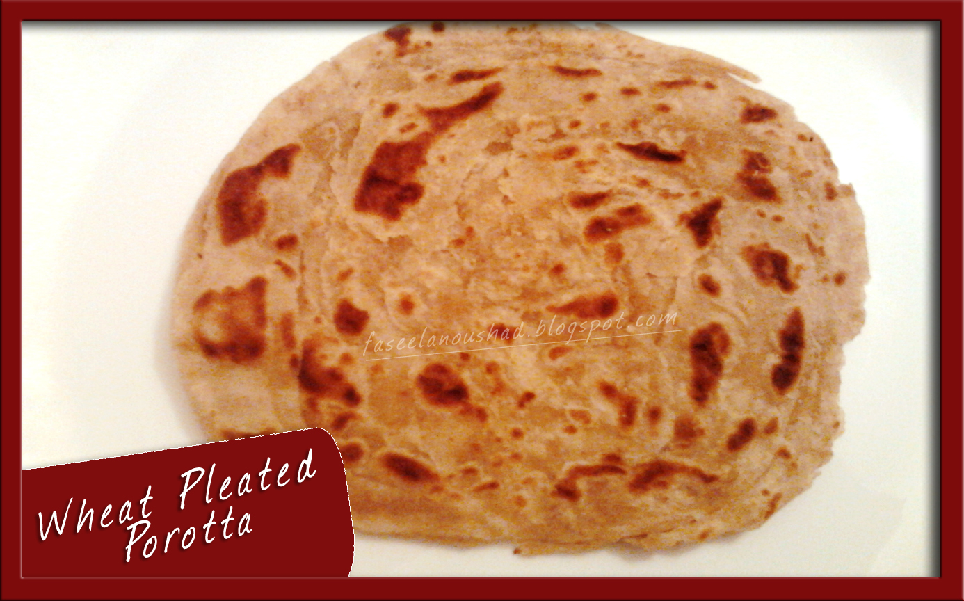 GOOD FOOD ENDS WITH GOOD TALK: Wheat Pleated Porotta