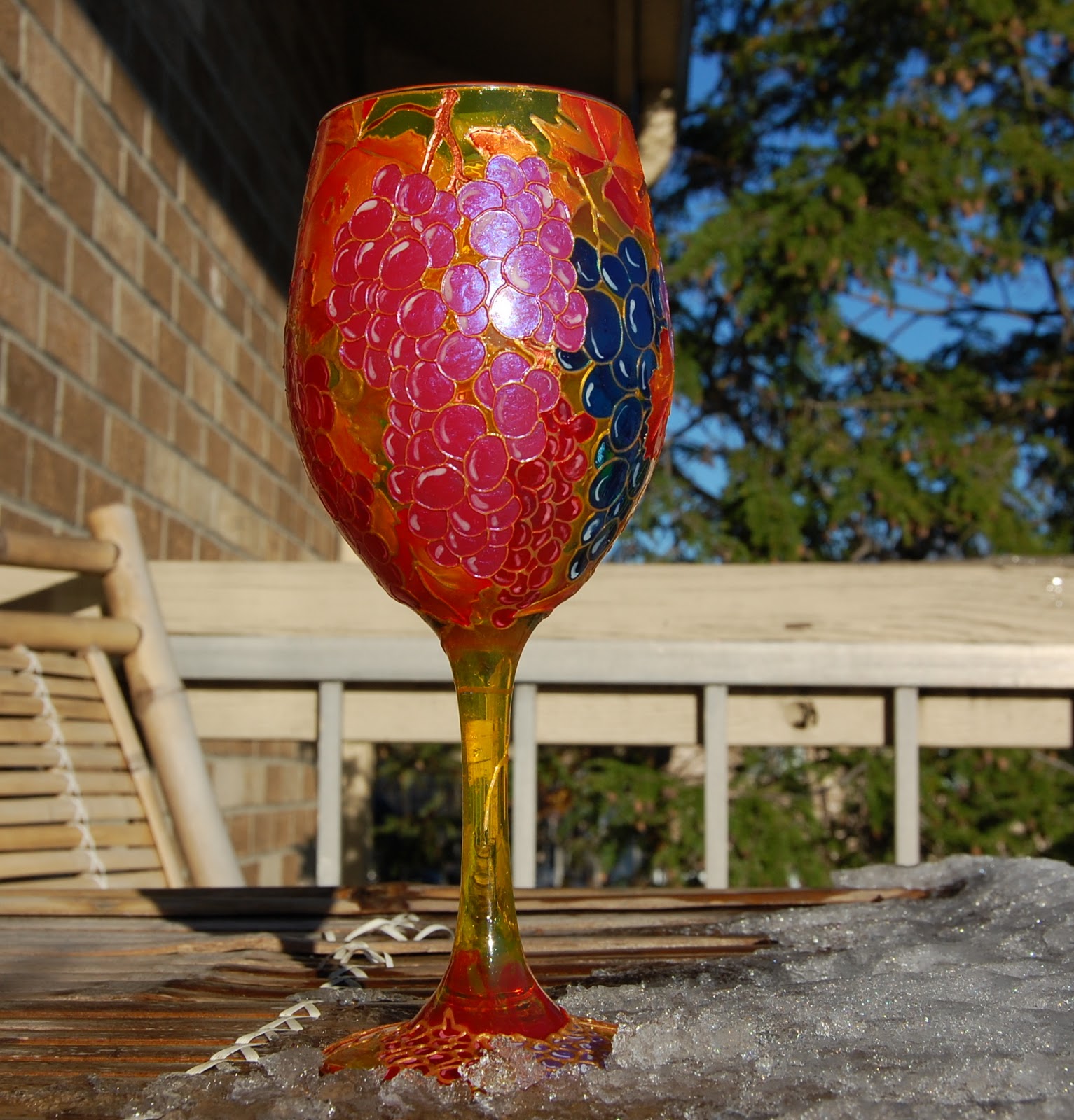 My Art Glass World: Grapes. Wine. Glass