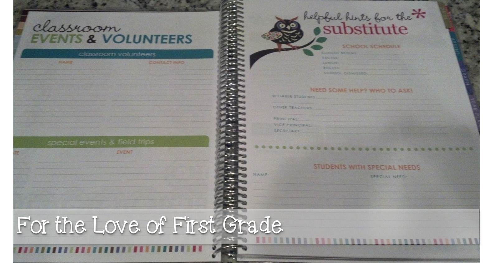 For the Love of First Grade: *Planner HEAVEN*