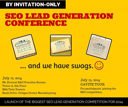 FREE: SEO Lead Generation Conference on July 12th (Invite only basis)