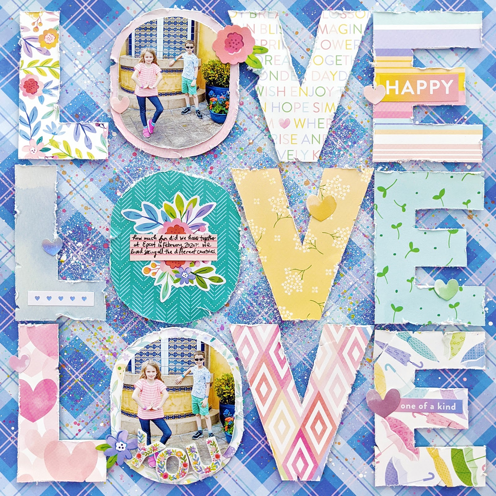 Love Love Love Layout | Paige Taylor Evans