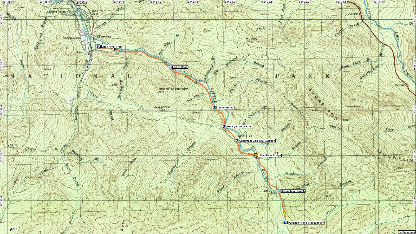 American Travel Journal: Little River Trail to Goshen Prong Trail ...