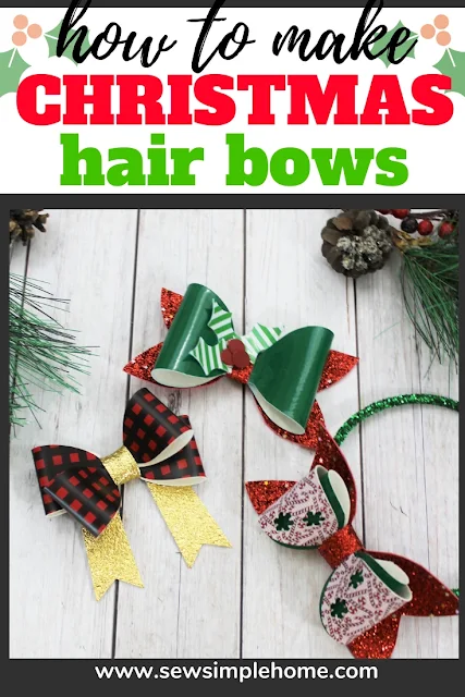 How to Make a Stacked Hair Bow + Free Hair Bow SVG | Sew Simple Home