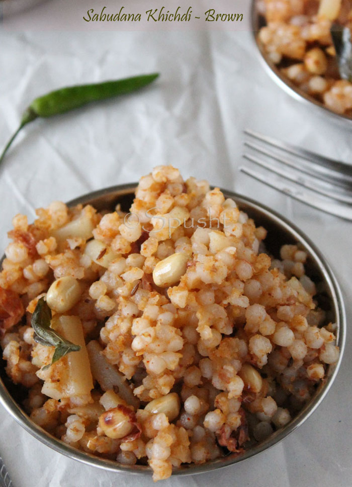 Spusht: Recipe: Sabudana (Sago Pearl or Tapioca) Khichdi