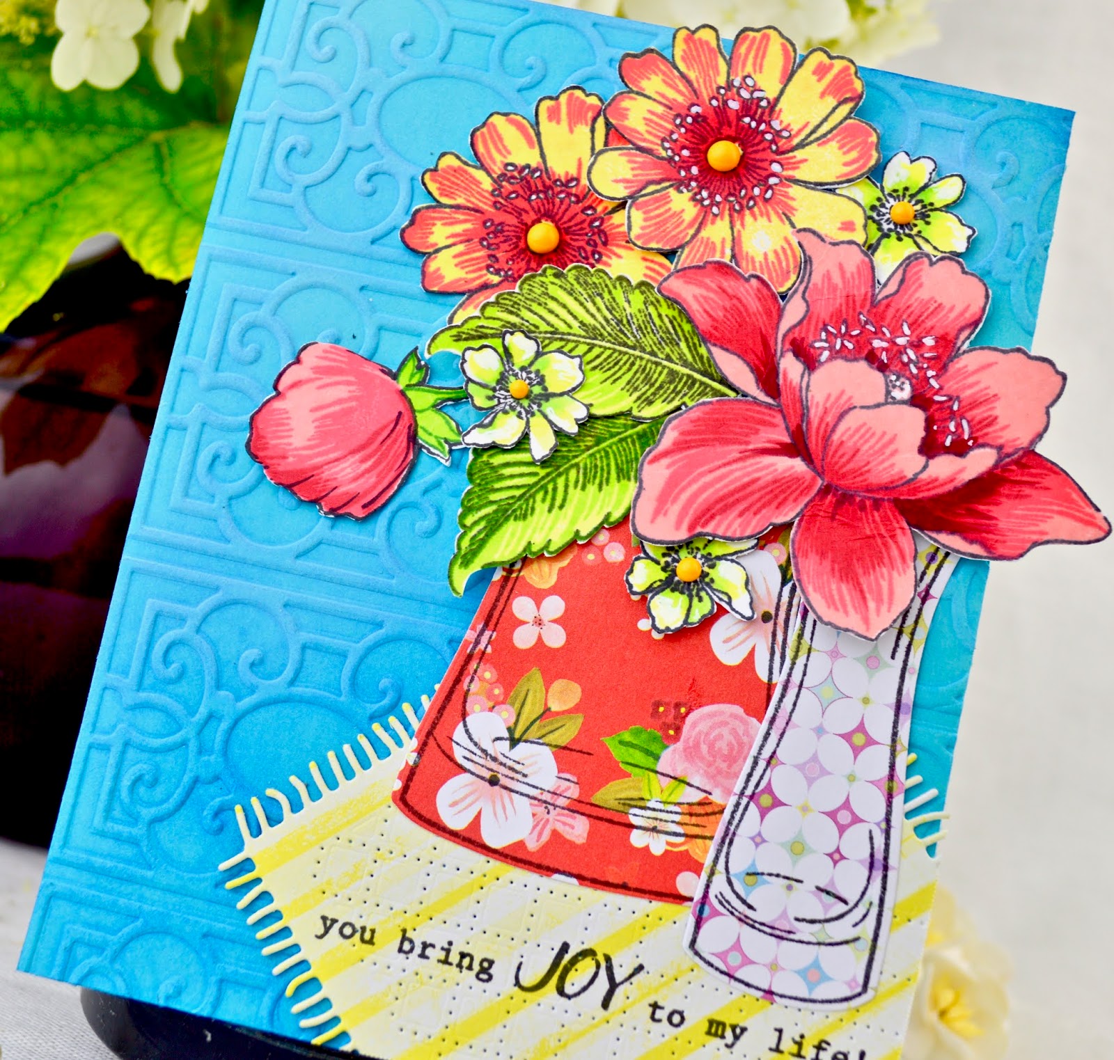 artful notions: The Card Concept Challenge: Bright Florals