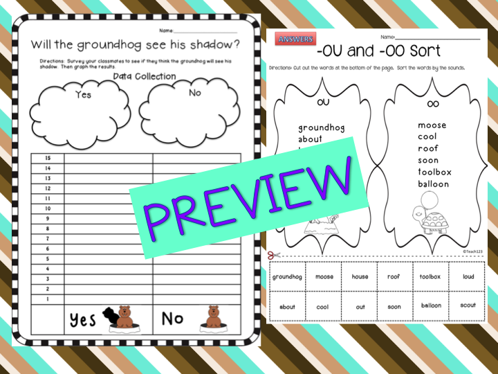 Amusing Groundhogs | Teach123