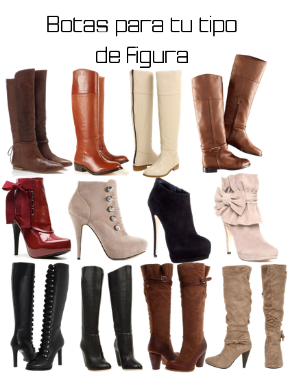 Tupeloajuicio: Botas para diferentes tipos de cuerpos.