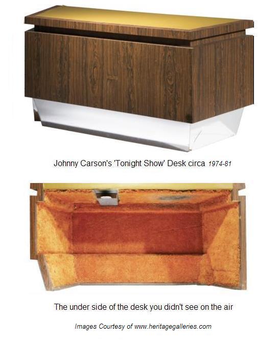 The KEN P.D. SNYDECAST EXPERIENCE: Johnny Carson's desk