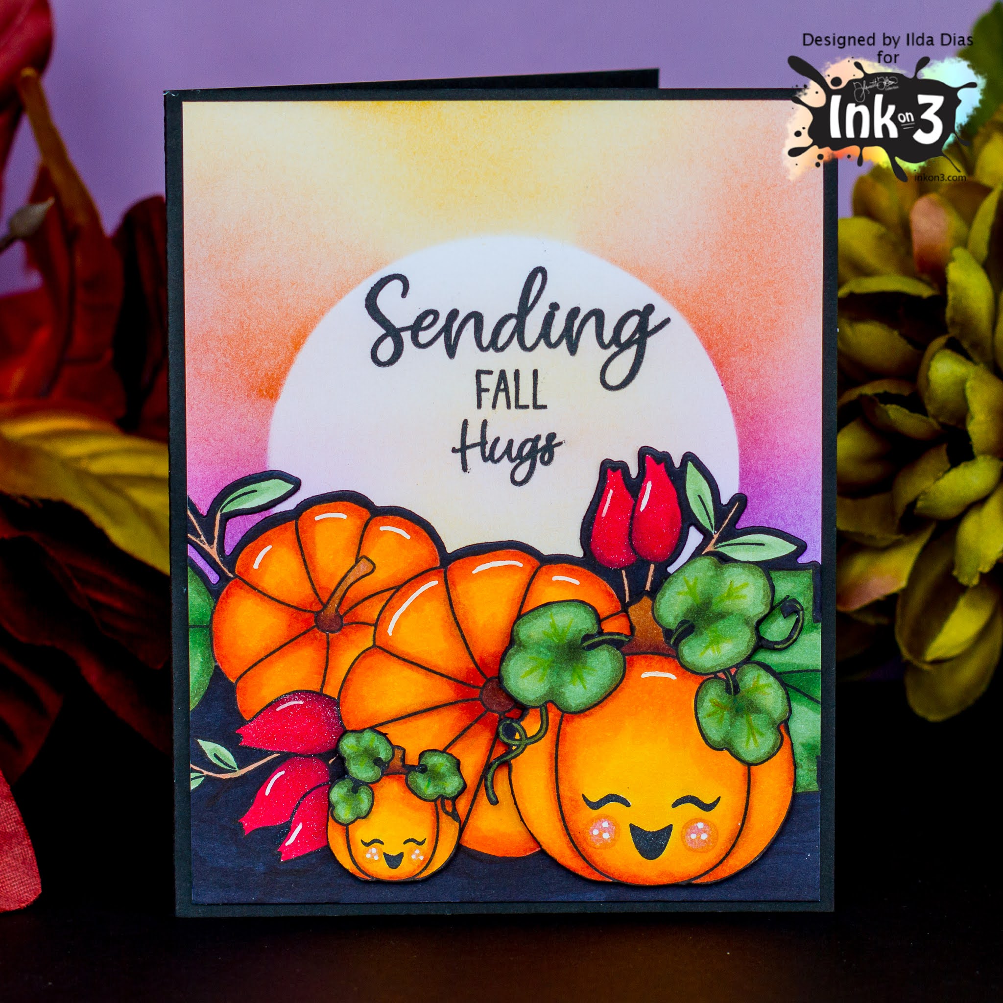 I Love Doing All Things Crafty: Sending Fall Hugs Pumpkin Patch Card | Ink On 3
