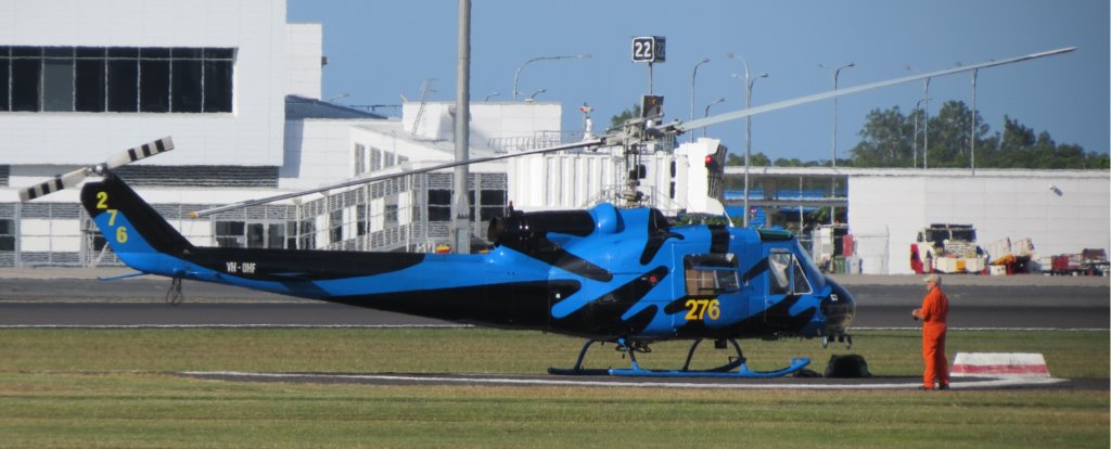 Far North Queensland Skies: Bell UH-1 VH-UHF arrives in Cairns