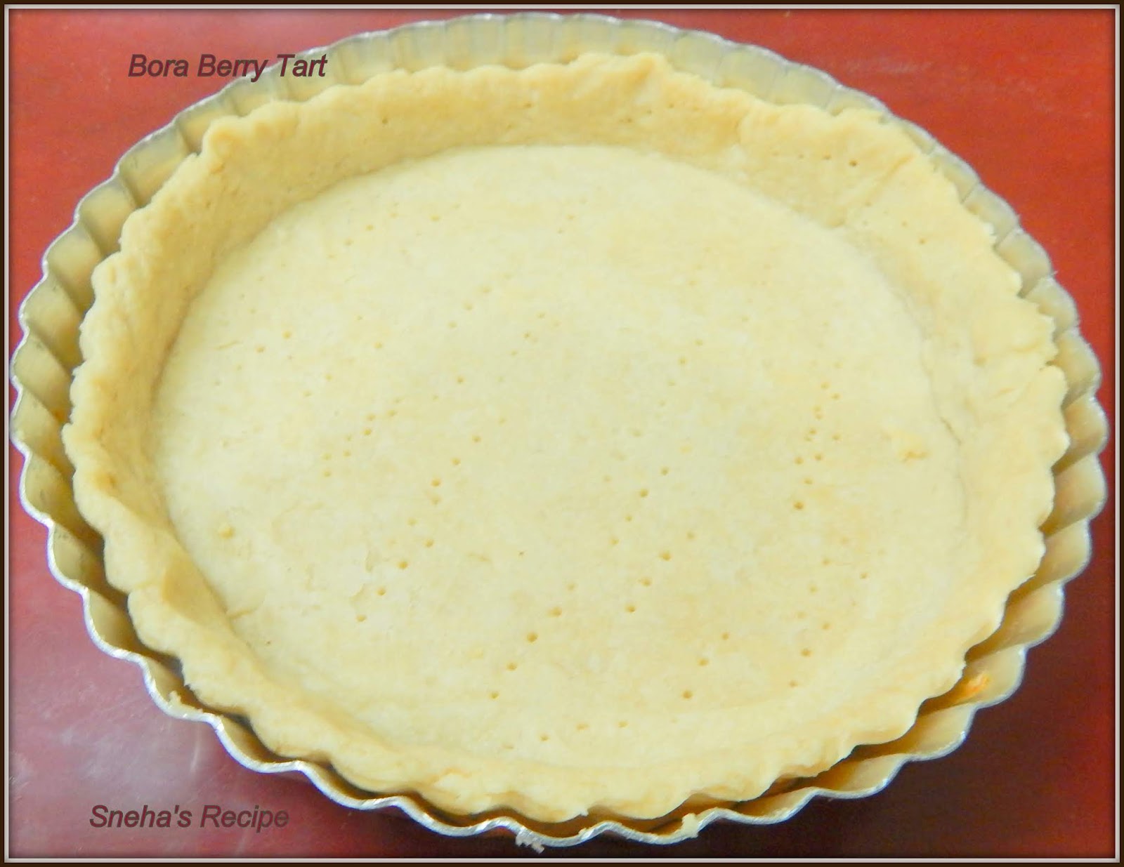 Bora Berry Tart#BakingBloggers - Sneha's Recipe