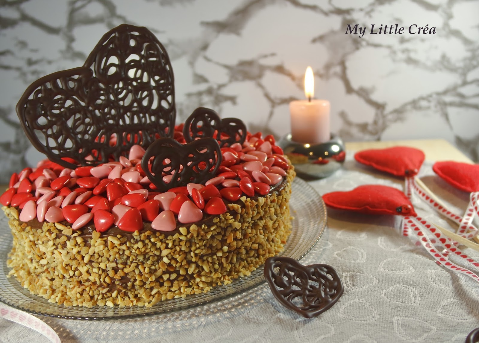 Gâteau de St Valentin tout chocolat #amour