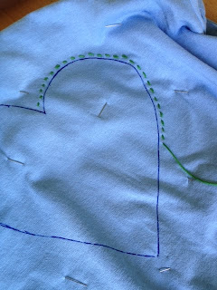 One Crafty Mother: Reverse Applique T-Shirt