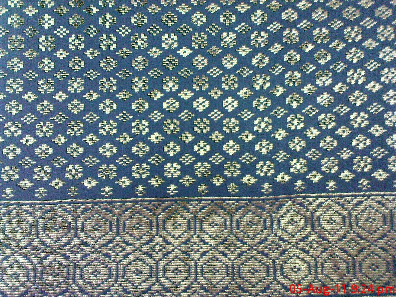 Songket Terengganu Asli: Kain Songket Terengganu ( corak penuh 04)