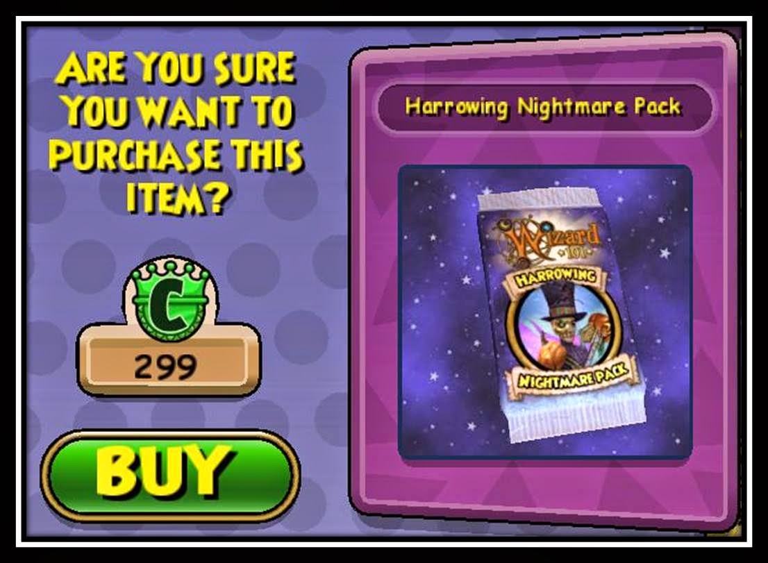 Wizard101 - Wizards Keep: Pack Analysis: The Harrowing Nightmare Pack