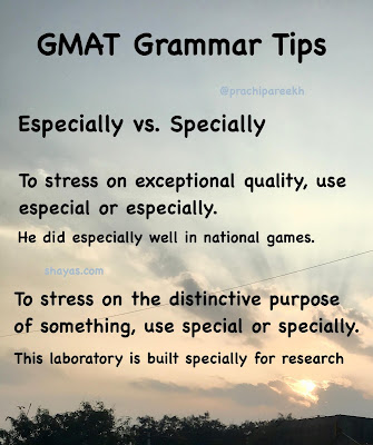 GMAT Grammar: Especially vs. Specially