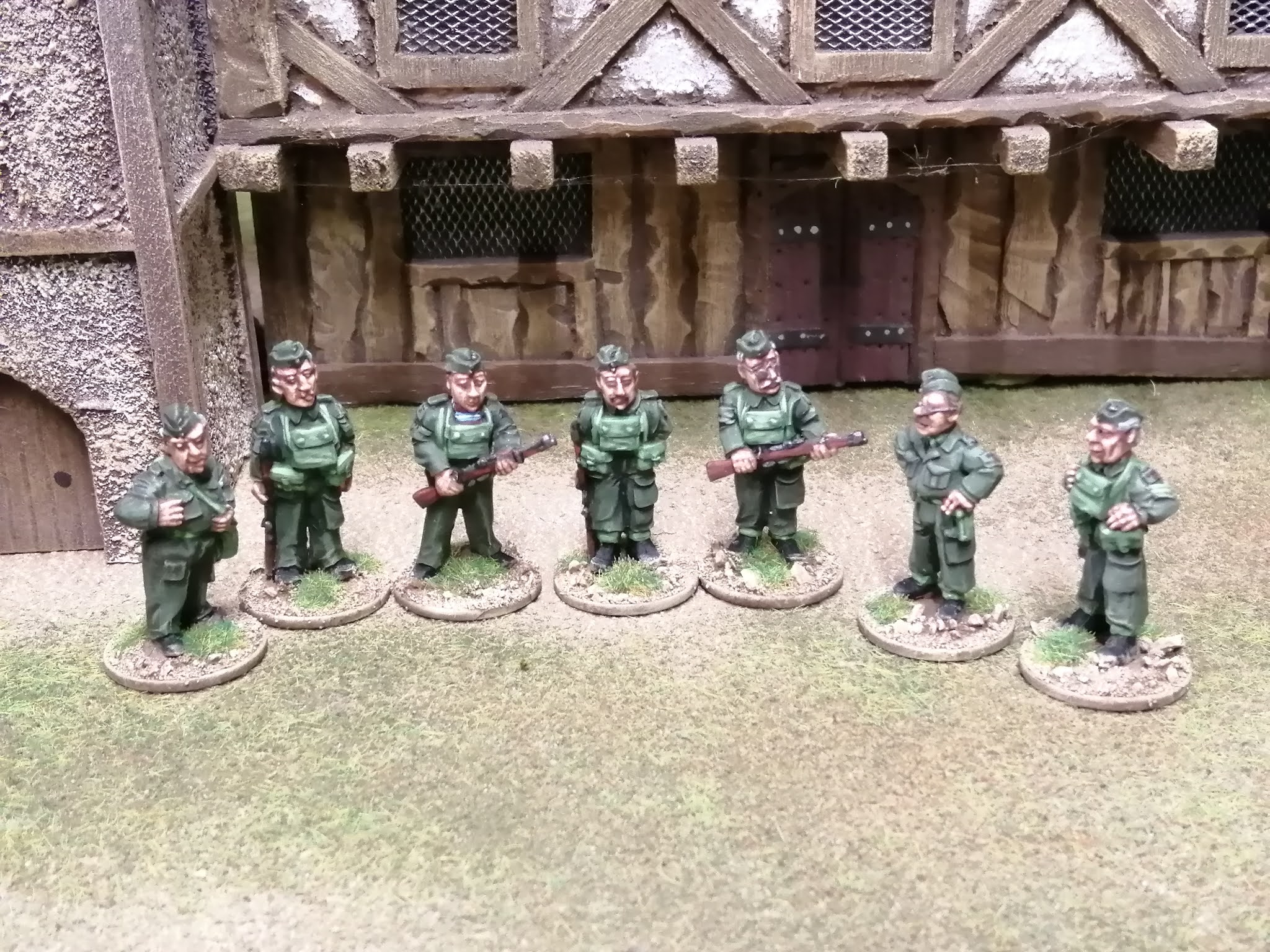 Metal Mercenaries: 1st Corps "Dad's Army" characters in 28mm
