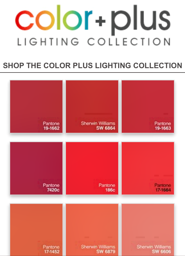 Custom lighting {from a selection of fun colors}