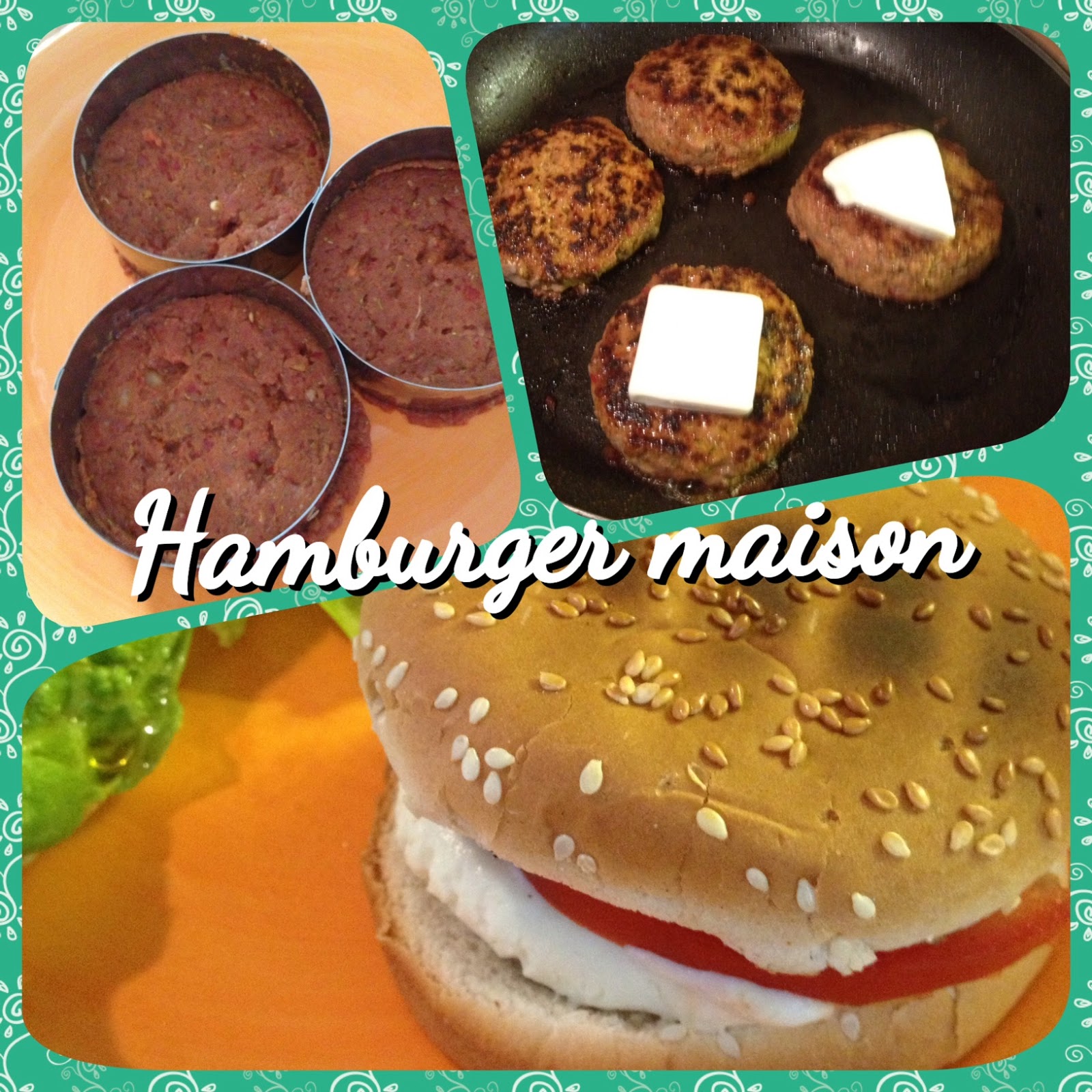 Mes petits Menus: RECETTE HAMBURGER MAISON 7PP