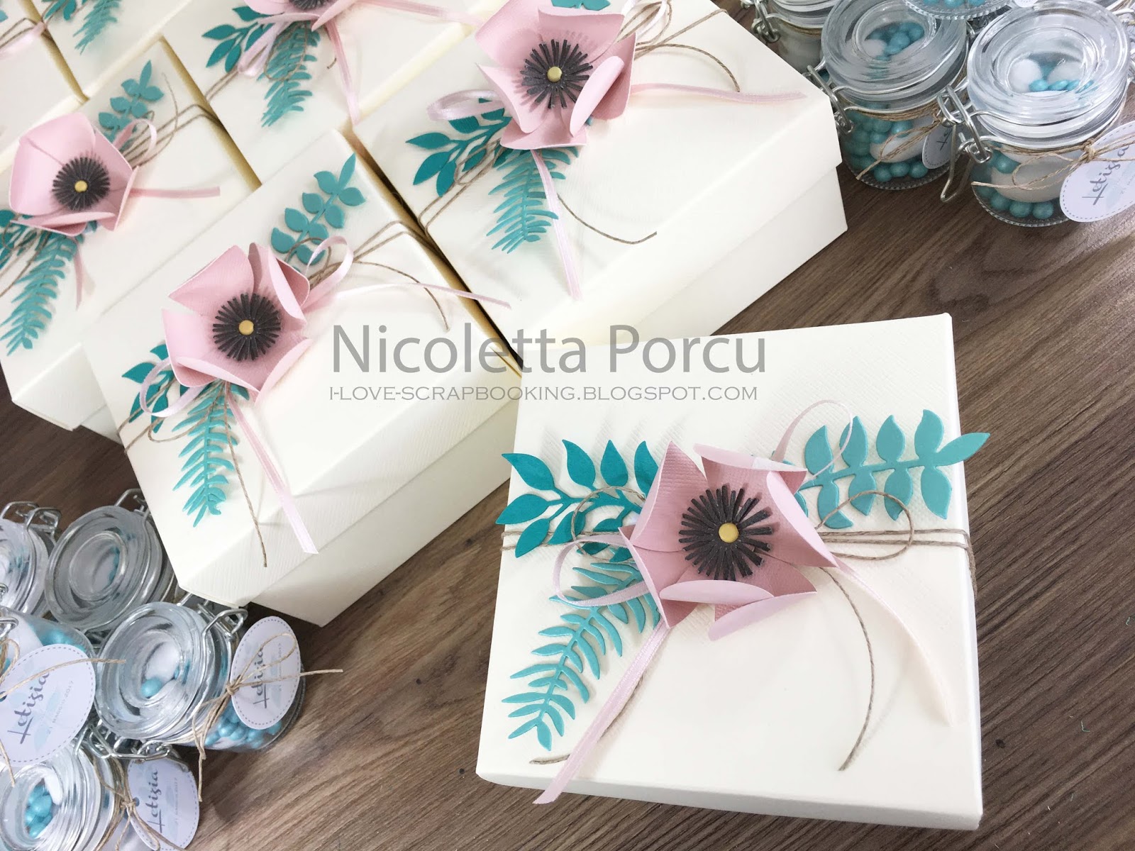 Nicoletta Porcu design: Confirmation favor boxes