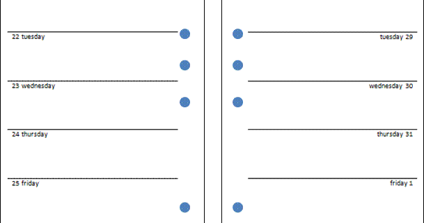 Philofaxy: New Filofax Personal layout - week per page