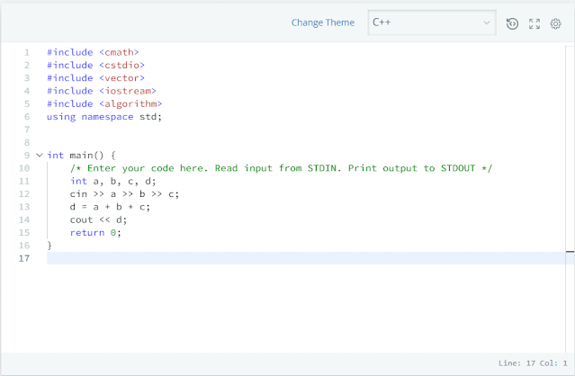 Input And Output In C Hacker Rank Solution Sloth Coders