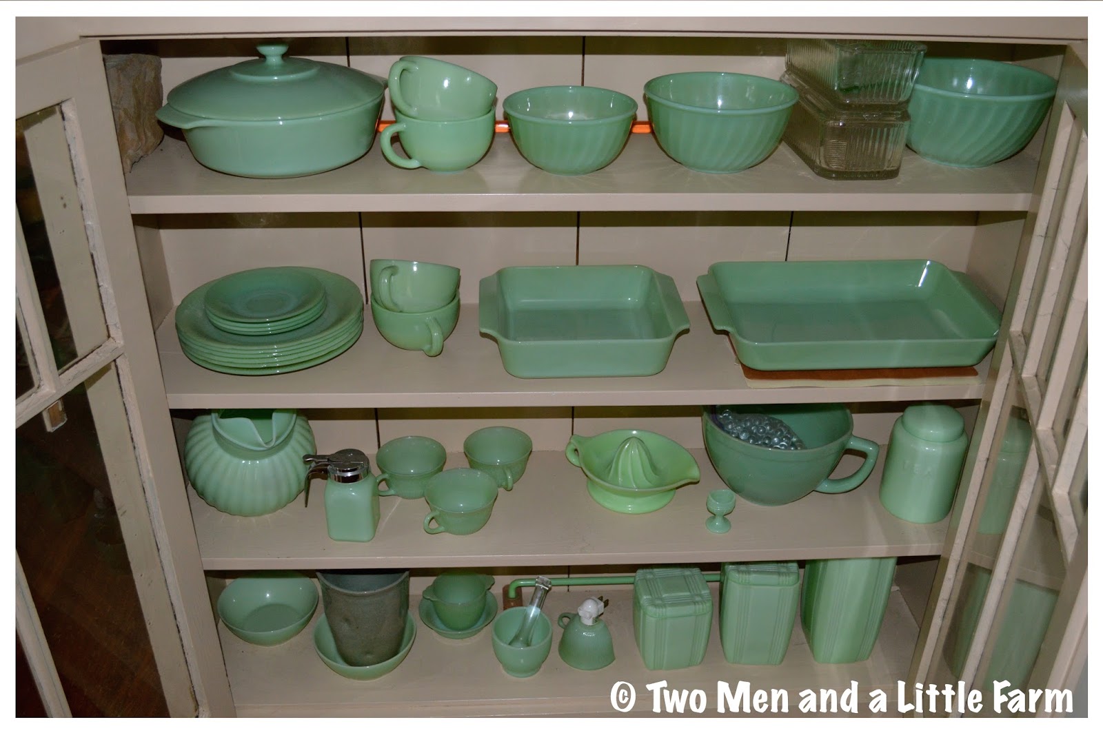 Two Men and a Little Farm: OUR JADEITE COLLECTION