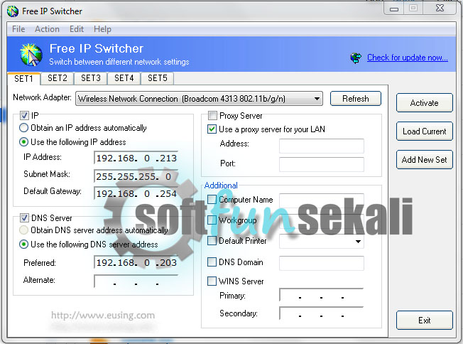 Cara switch/merubah ip dengan ip switcher ~ softfunsekali