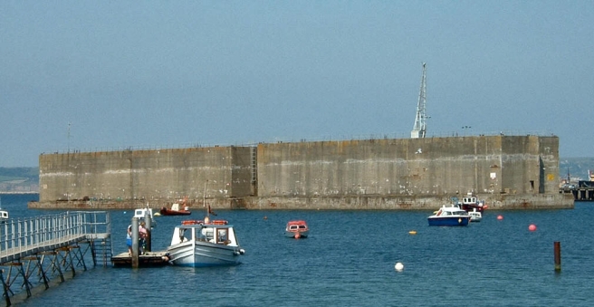 A Rotherhithe Blog: Mulberry Harbours at Rotherhithe's South Dock in ...