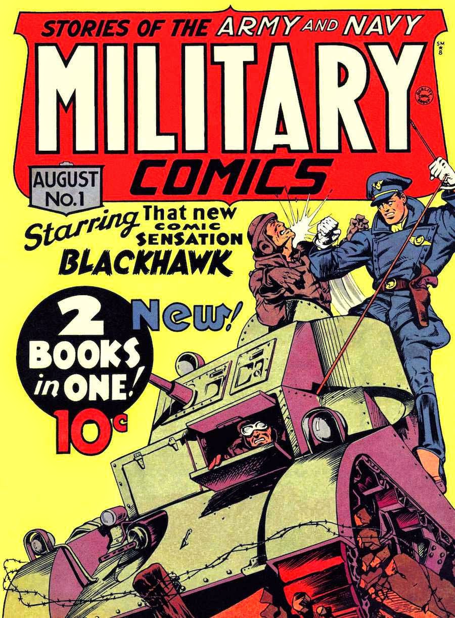 Military Comics #1 - 1st Blackhawk - Pencil Ink