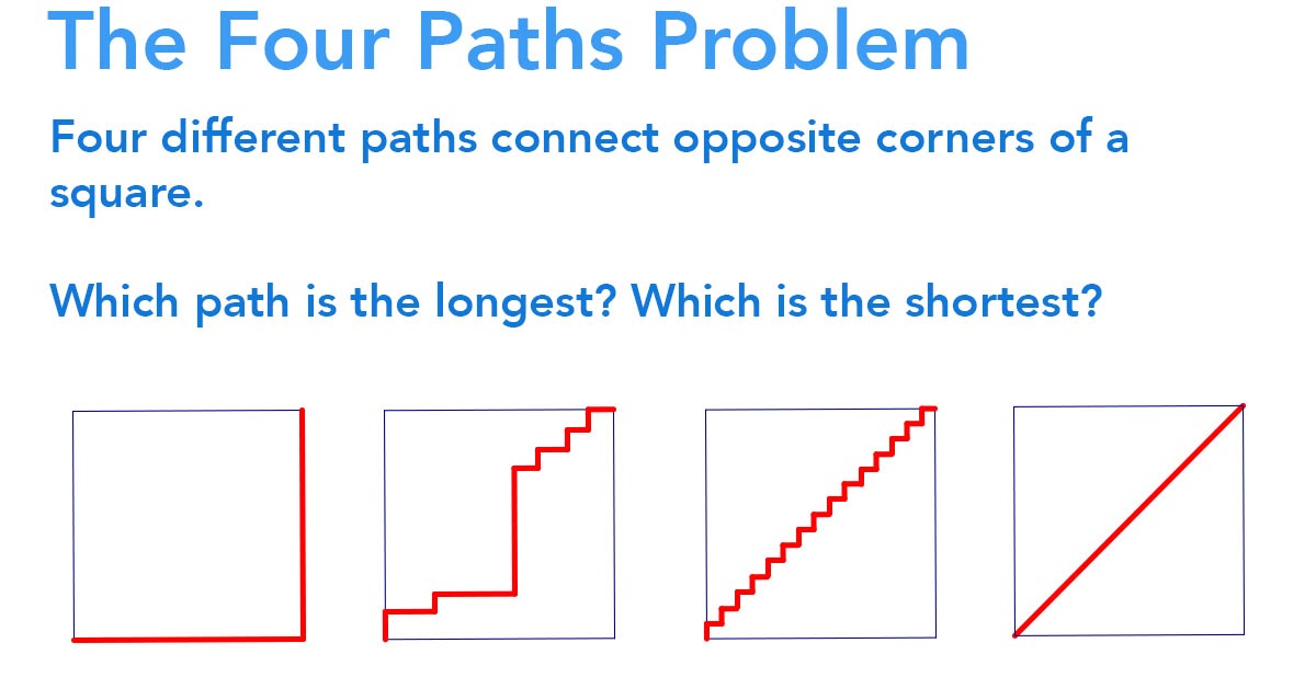 1001 Math Problems: Four Paths Problem