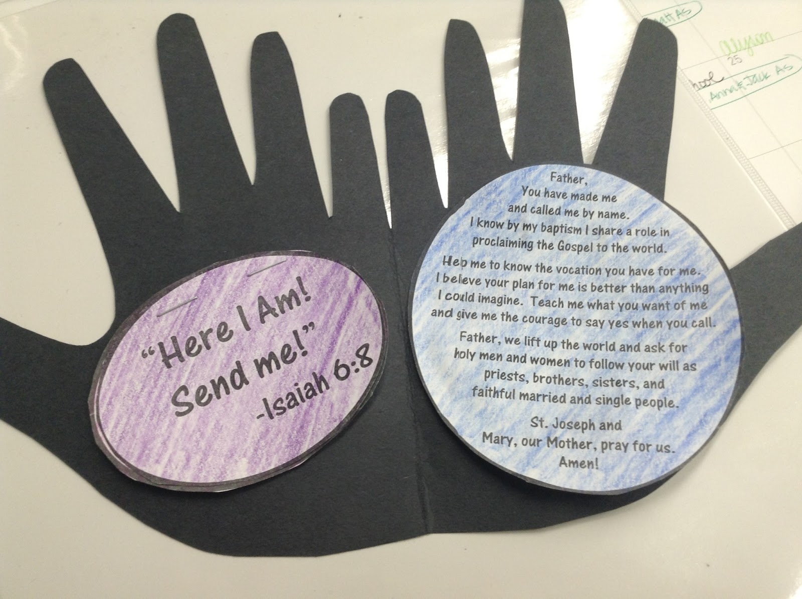 Teaching With Fulton Sheen: My Hands Can Serve Vocation Activity