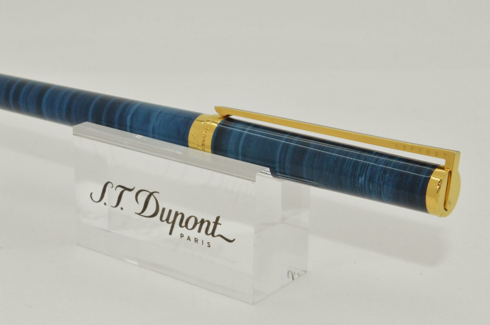 ziq S.T. DUPONT collections: ORIGINAL S.T.DUPONT BALL PEN RARE BLUE ...