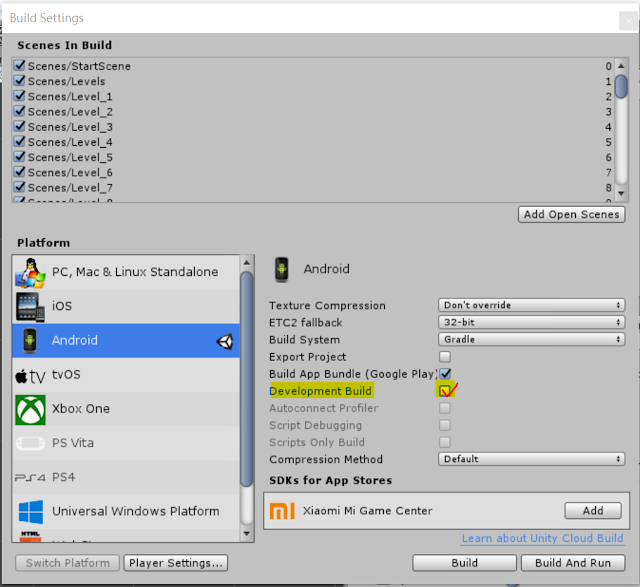 Yun's: Unity 學習筆記 - 手機實機 debug 除錯(Android)