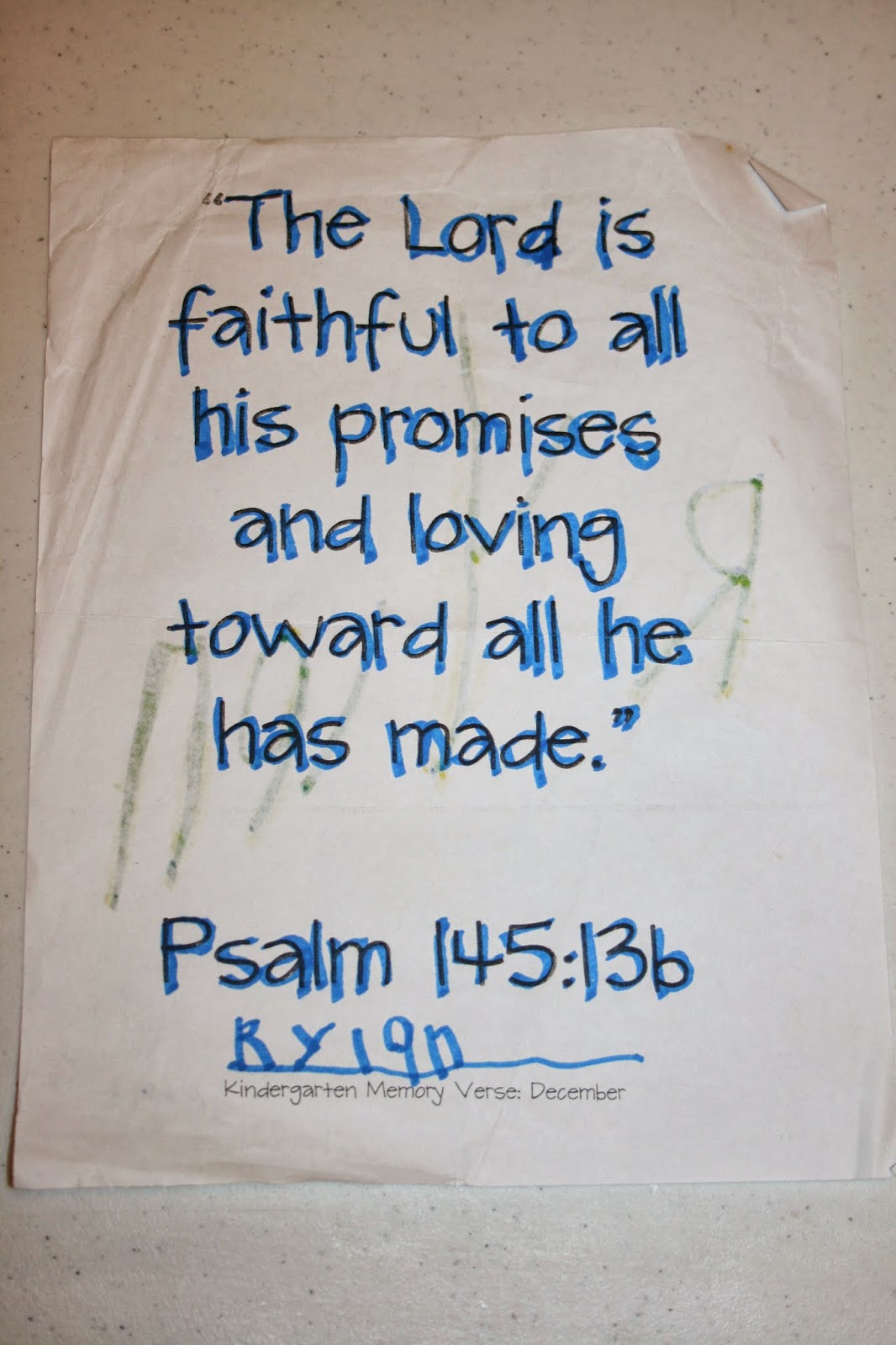 Teaching Kids The Bible Kindergarten Hide The Word December