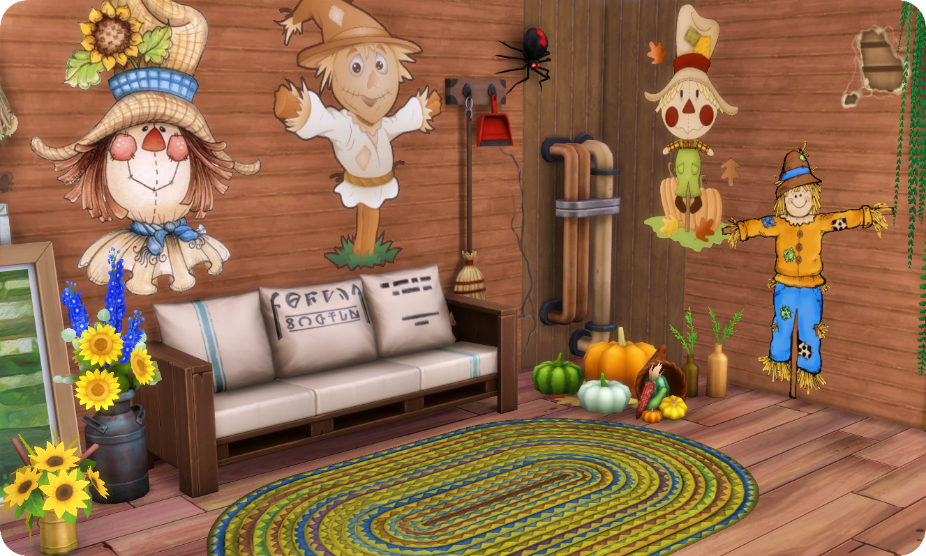 Annett's Sims 4 Welt: Wall Deco - Scarecrow