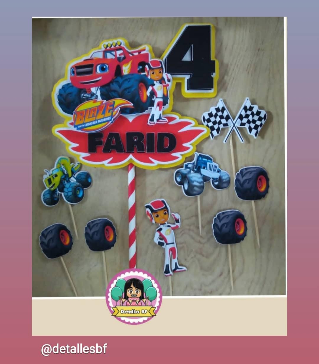 Topper 3D Blaze and The Monster Machine Farid 3 - Mis Toppers Tus Toppers