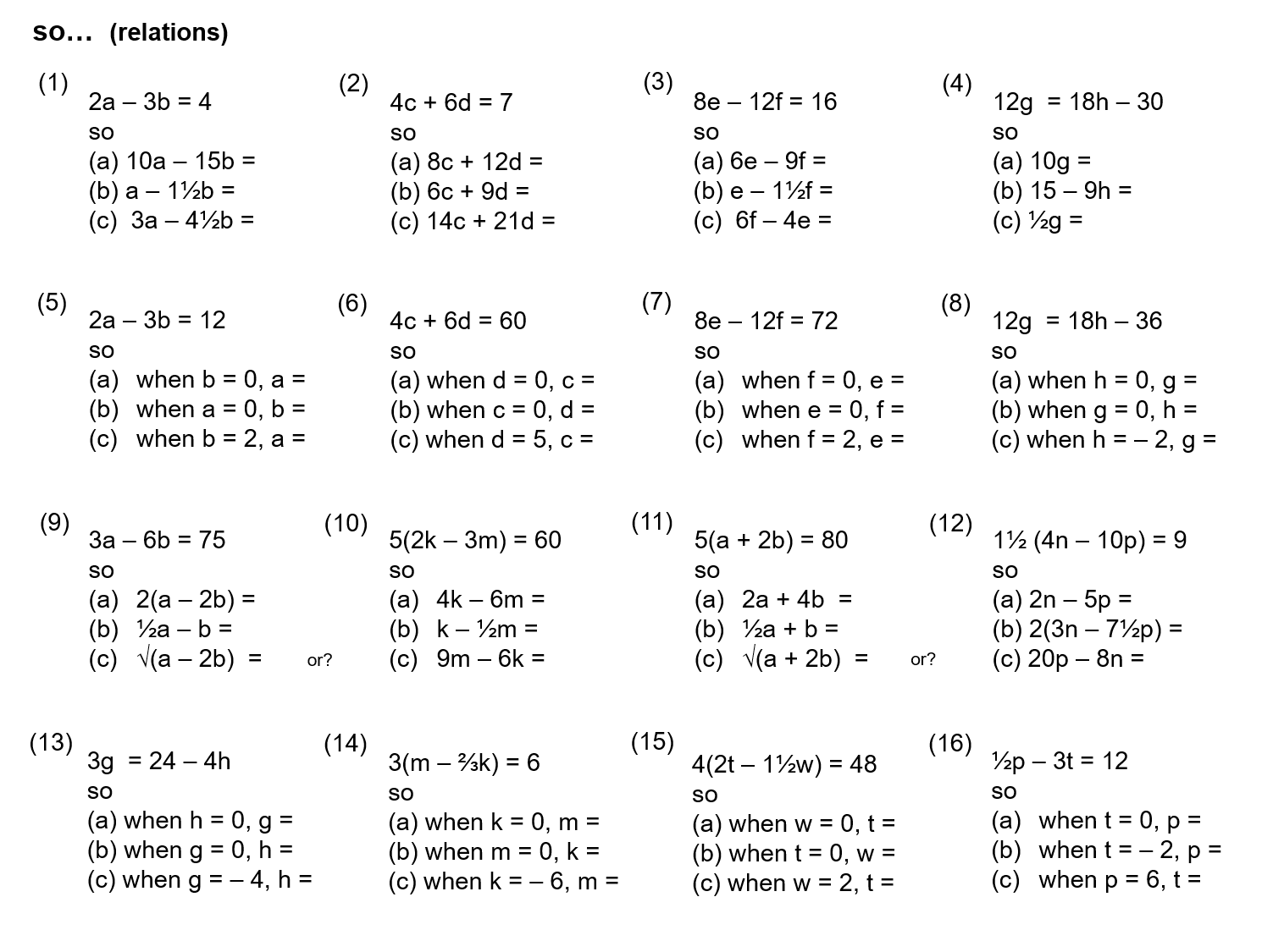 MEDIAN Don Steward mathematics teaching: so, relations