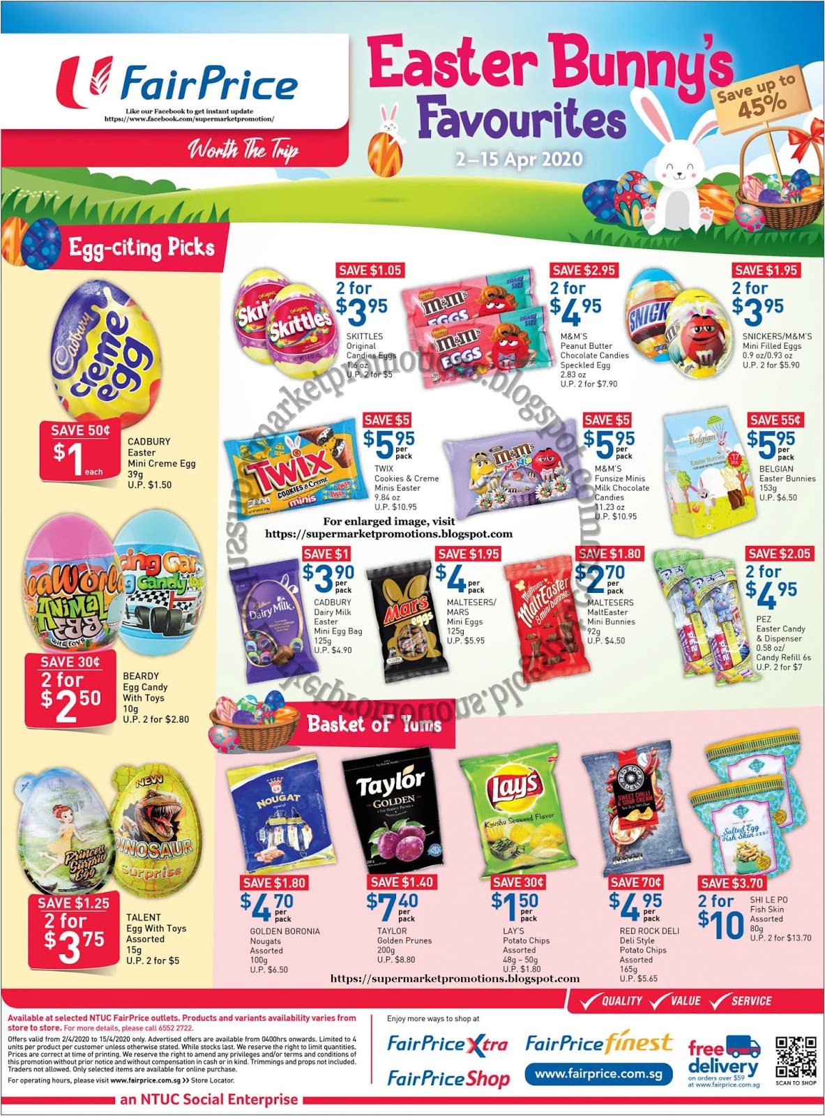 NTUC FairPrice Easter Promotion 02 - 15 April 2020 ~ Supermarket Promotions